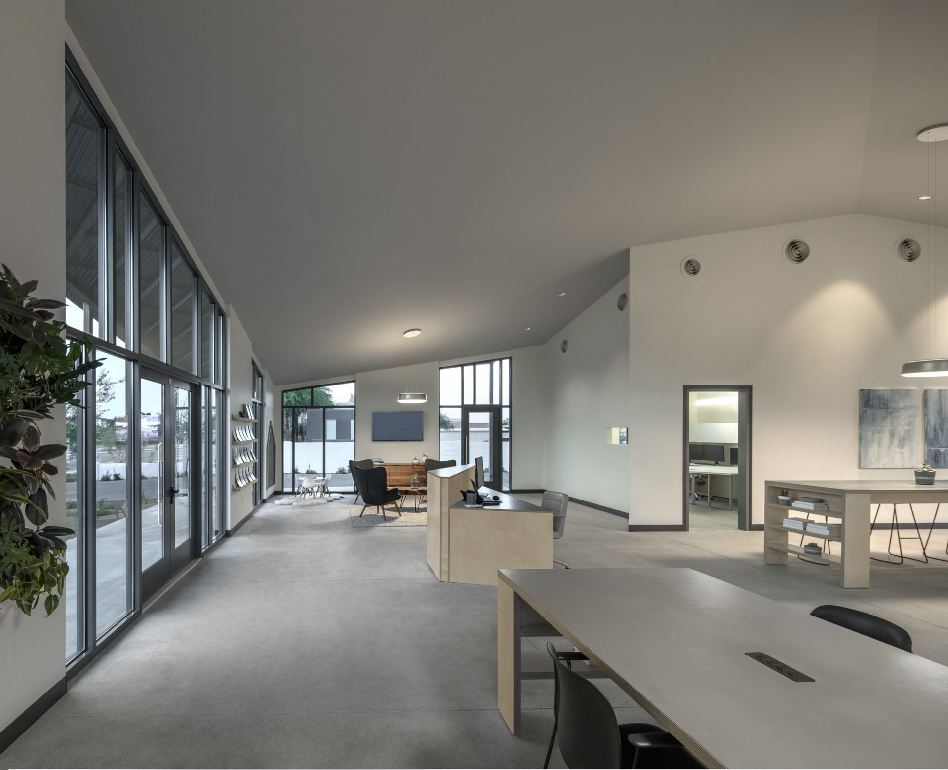 An Office Merged with a Community Hub