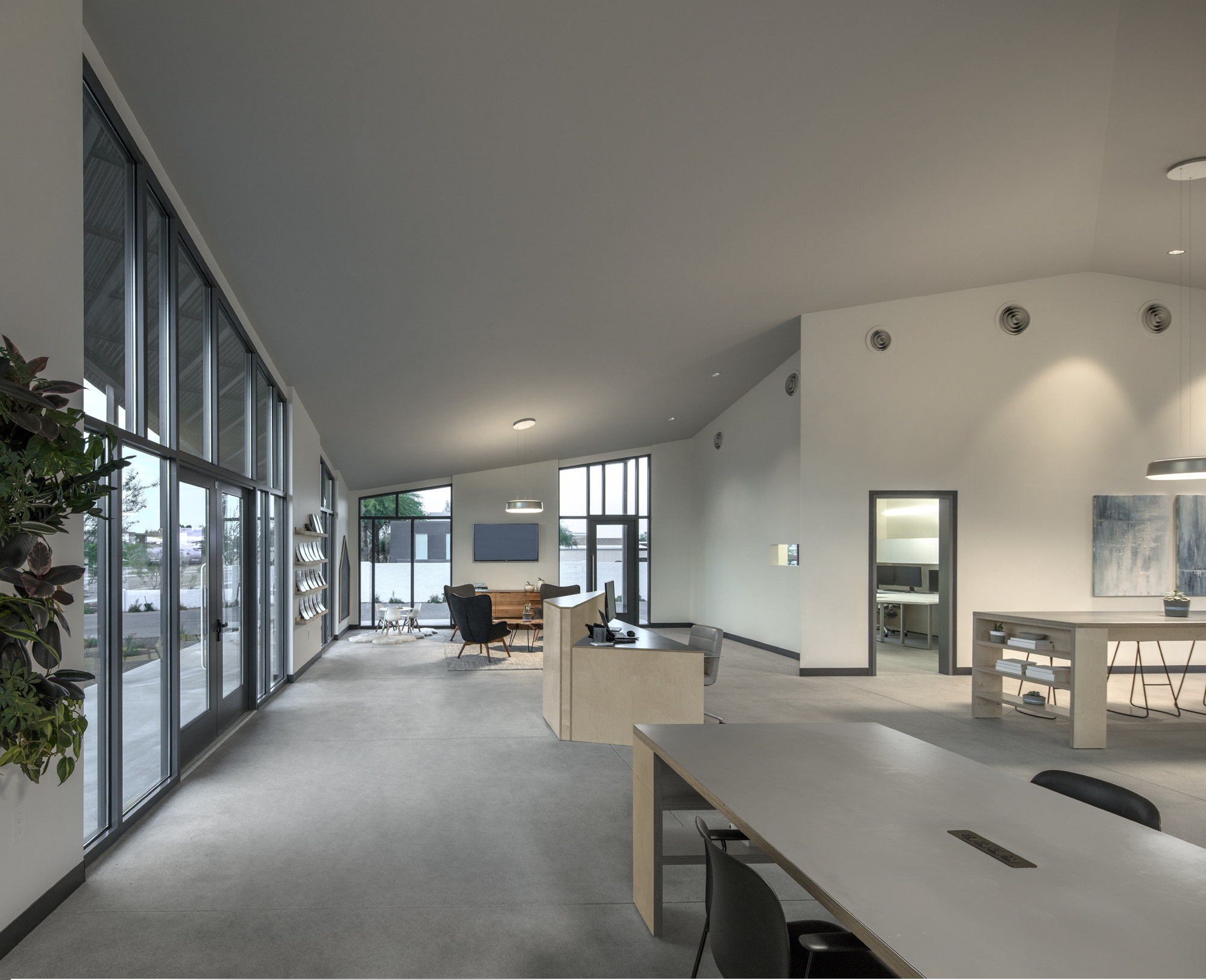 An Office Merged with a Community Hub